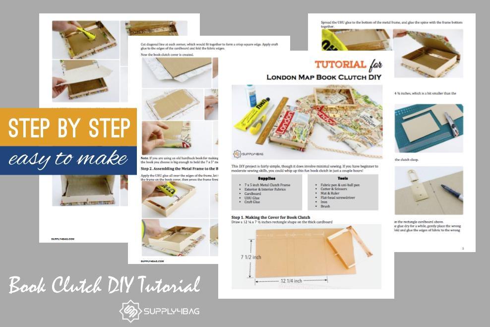 FREE Tutorial for DIY Book Clutch | SUPPLY4BAG