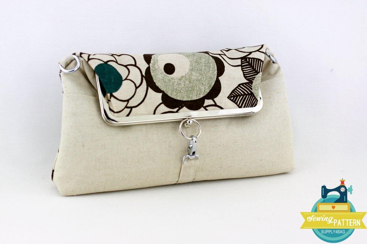 Fold Over Clutch Sewing Pattern and Tutorial | SUPPLY4BAG